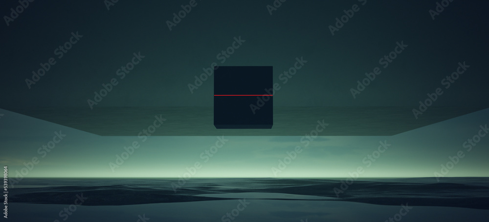 Alien Cube Probe Droid AI Robot Black Red Sci Fi Horror Extra ...