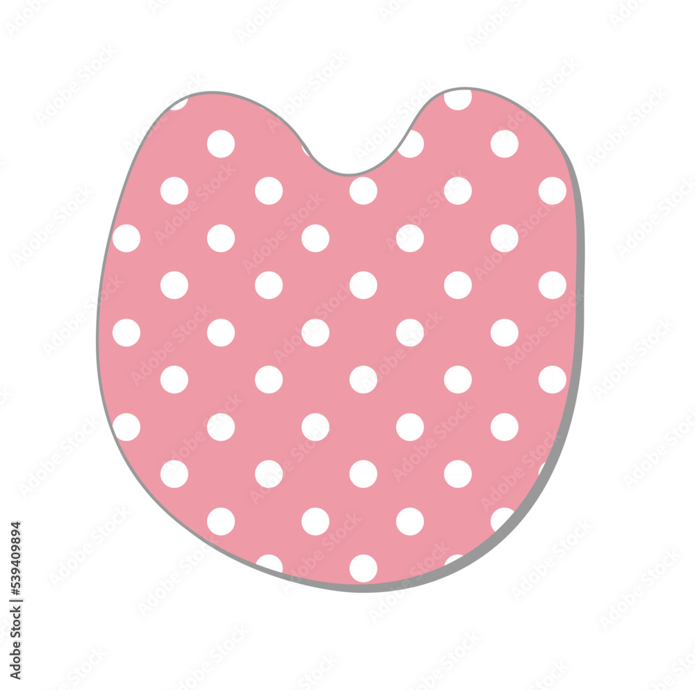 Polka dot letter.Pastel polka dots font. Hand drawn letter design for ...