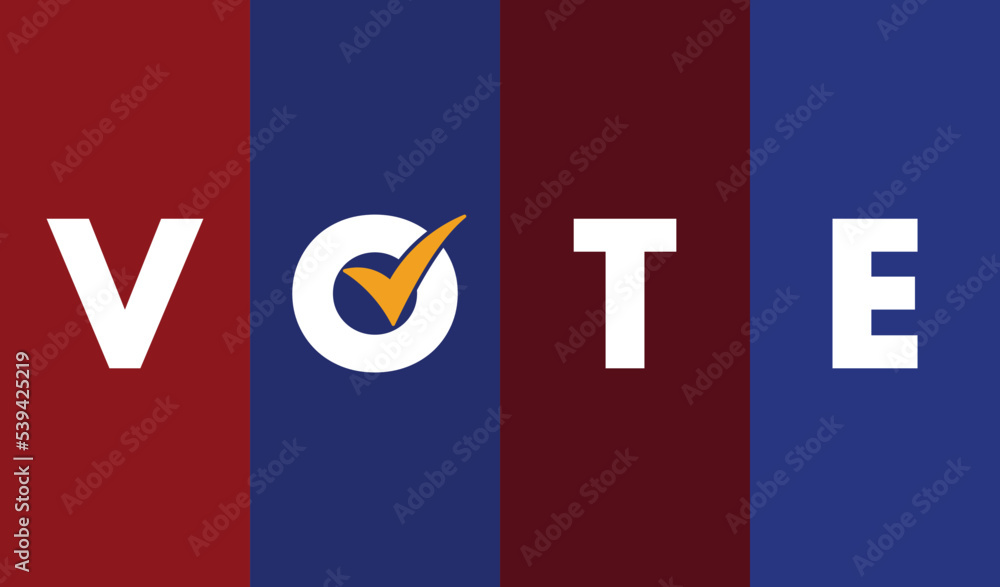 Voting Symbols vector design. template Elections icons. check marks ...