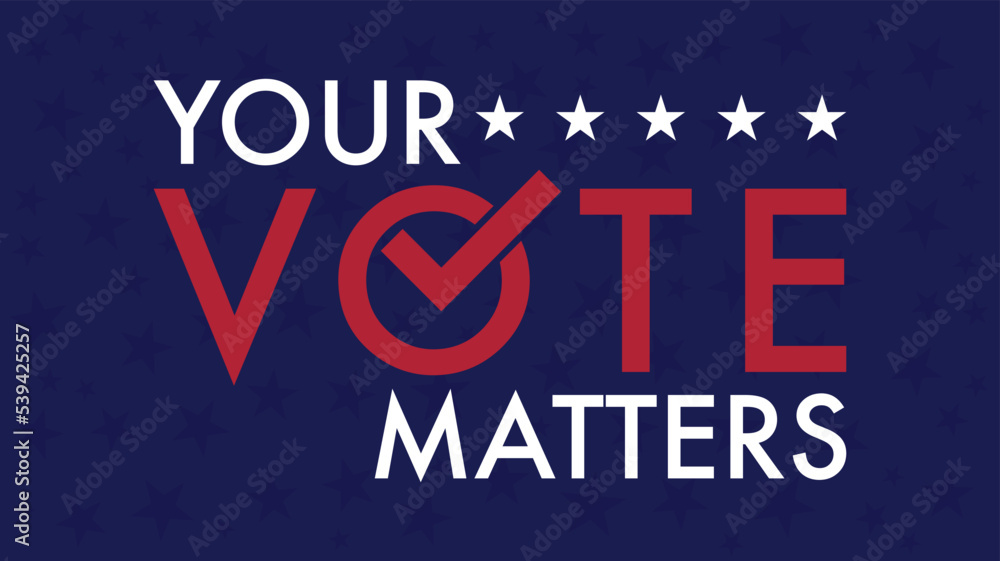 Your Vote matter, Voting Symbols vector design. template Elections ...