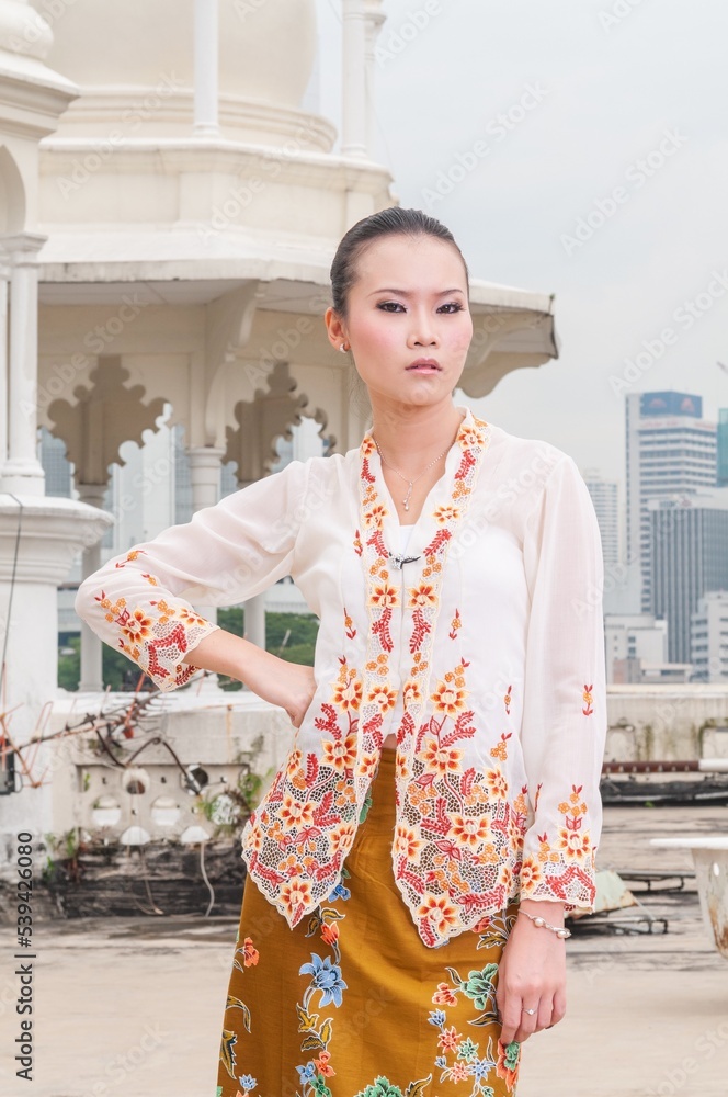 Fashion portrait photo of a beautiful elegant young asian female lady ...