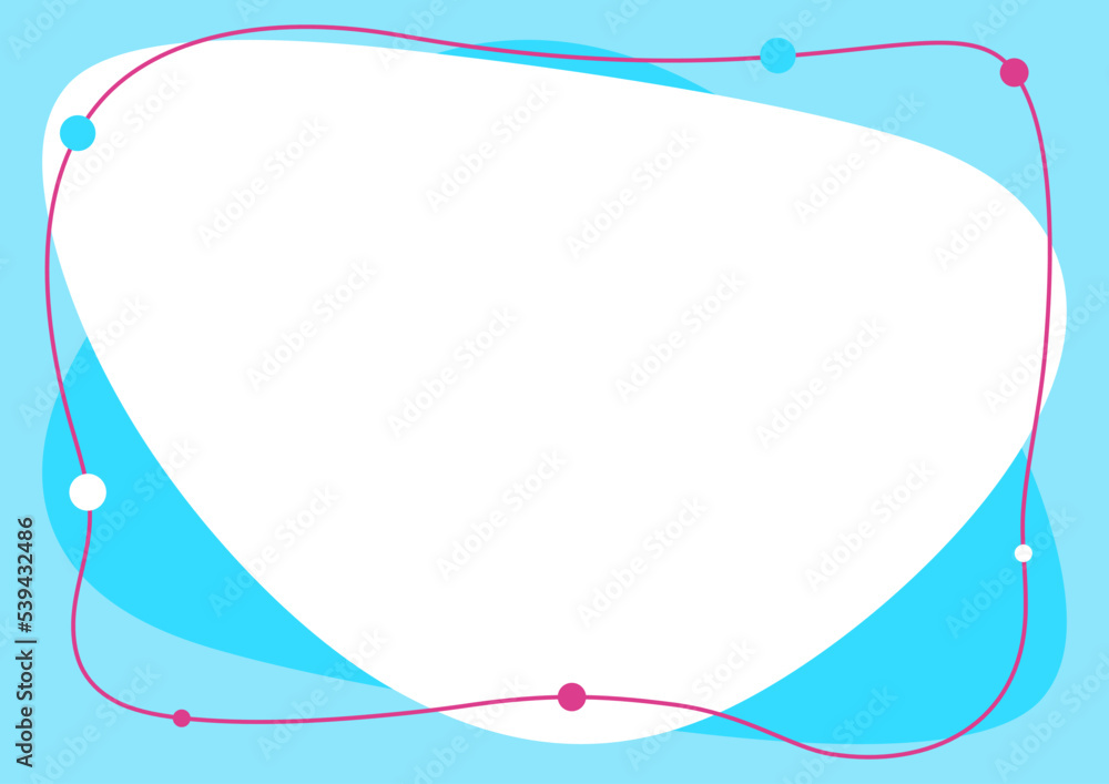 Vector illustration abstract shape. colorful creative frame for ...