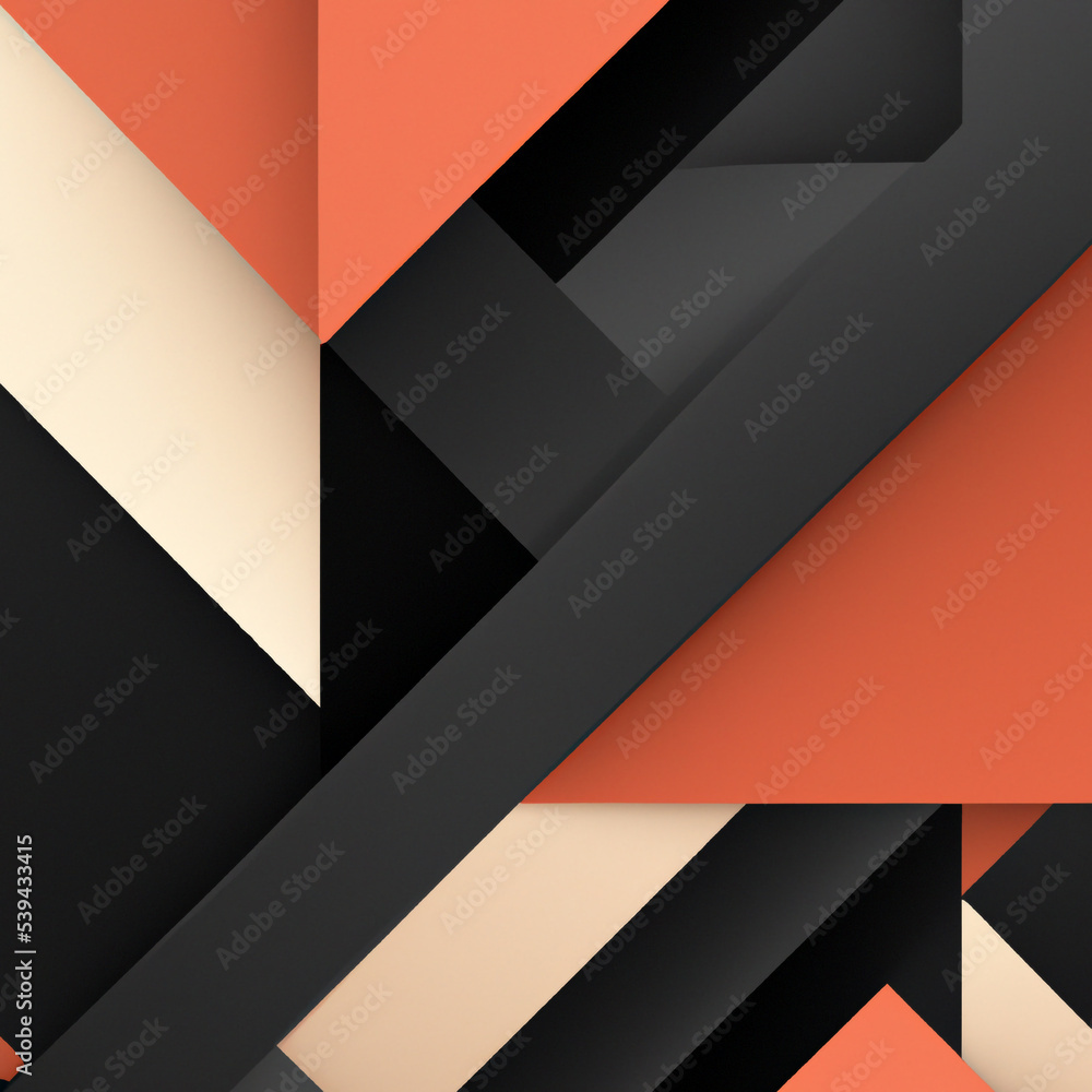 Modern geometric background illustration with bold shapes and vivid ...