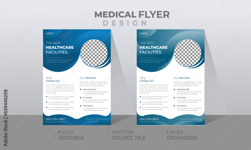 Corporate Business flyer template vector design, Flyer Template Organic ...