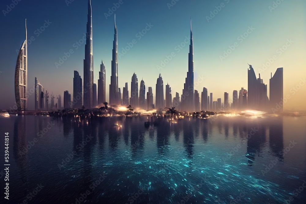 Dubai, United Arab Emirates The city of the future, with the most ...
