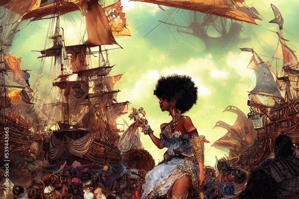 Caribbean Woman Illustration