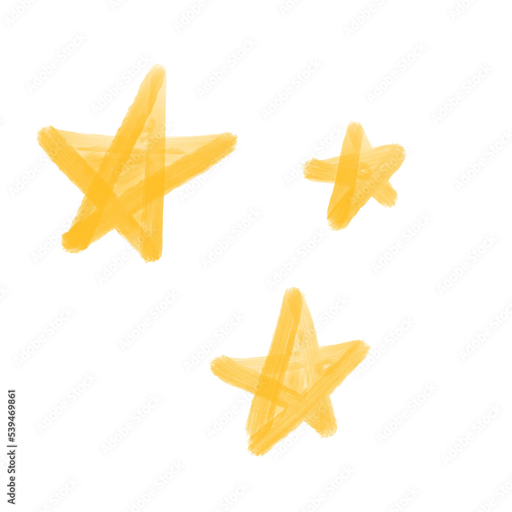 Stars on transparent background, stars PNG, color texture star Stock ...