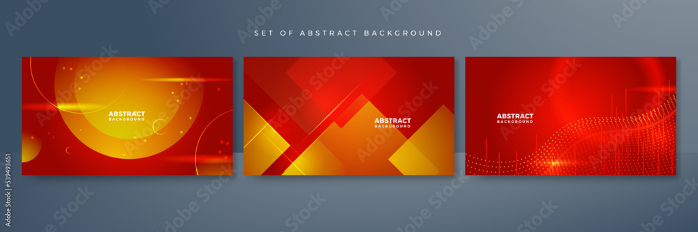 Modern red and orange abstract technology background with digital ...