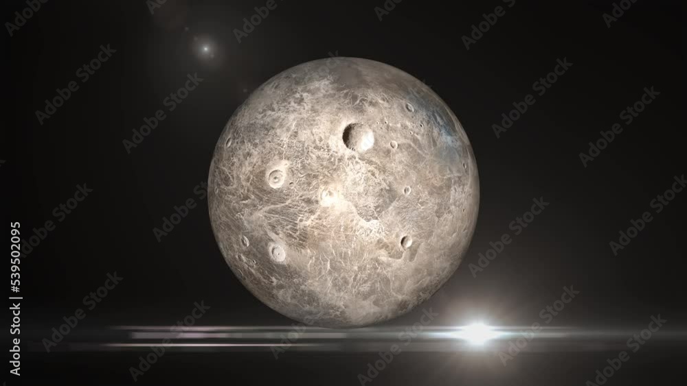 Spinning Ceres planet in rotation, Ceres planet rotating his own axis ...