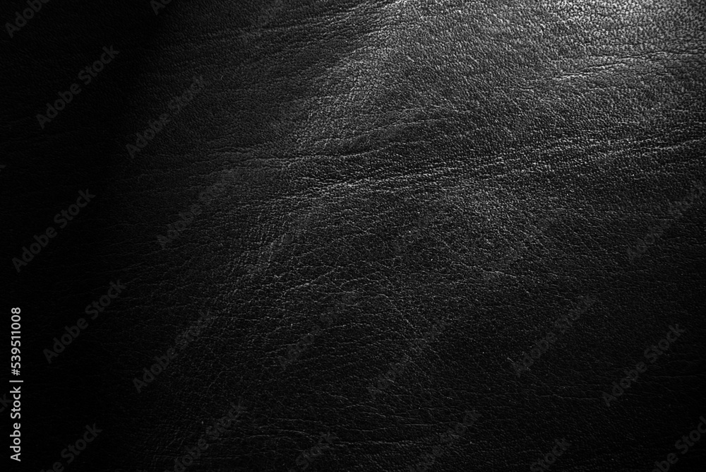 Black leather texture. Abstract background of dark leather with small ...