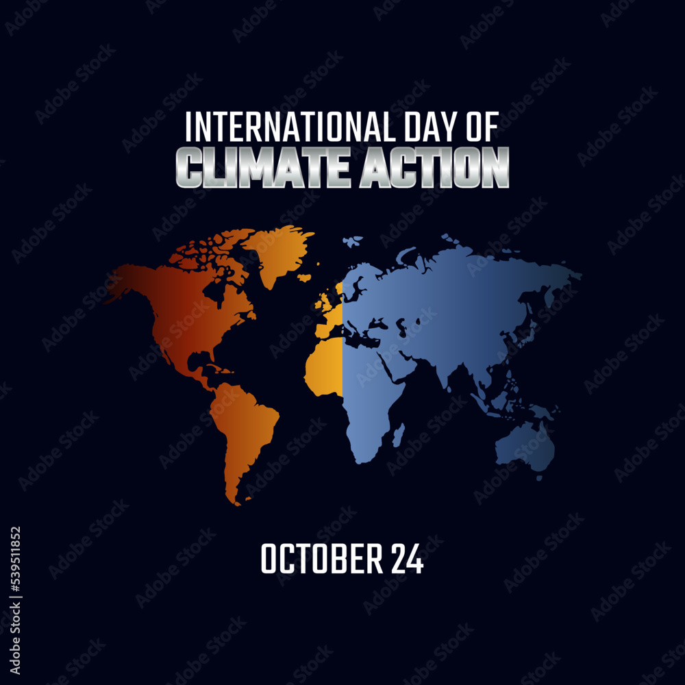 vector graphic of international day of climate action good for international day of climate ...