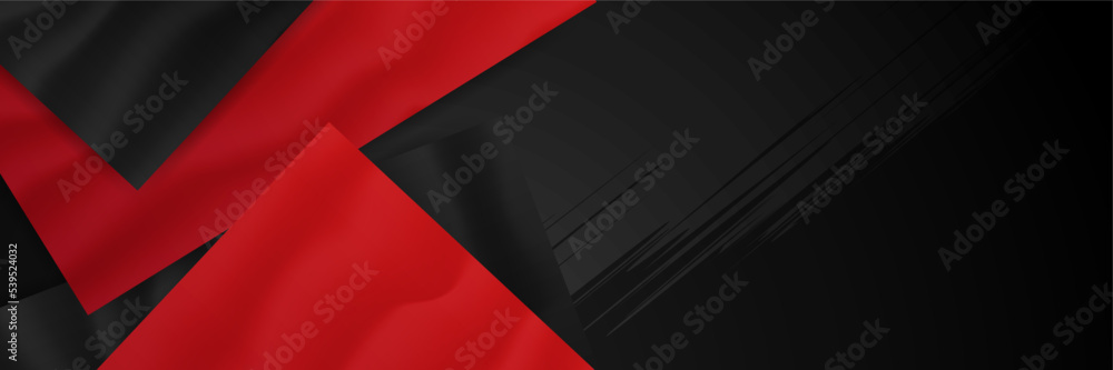 abstract black red banner Stock Vector | Adobe Stock