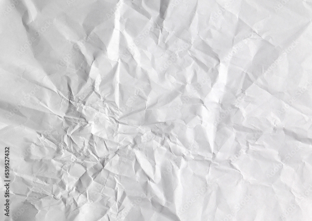 crumpled white paper texture background overlay for art and design ...