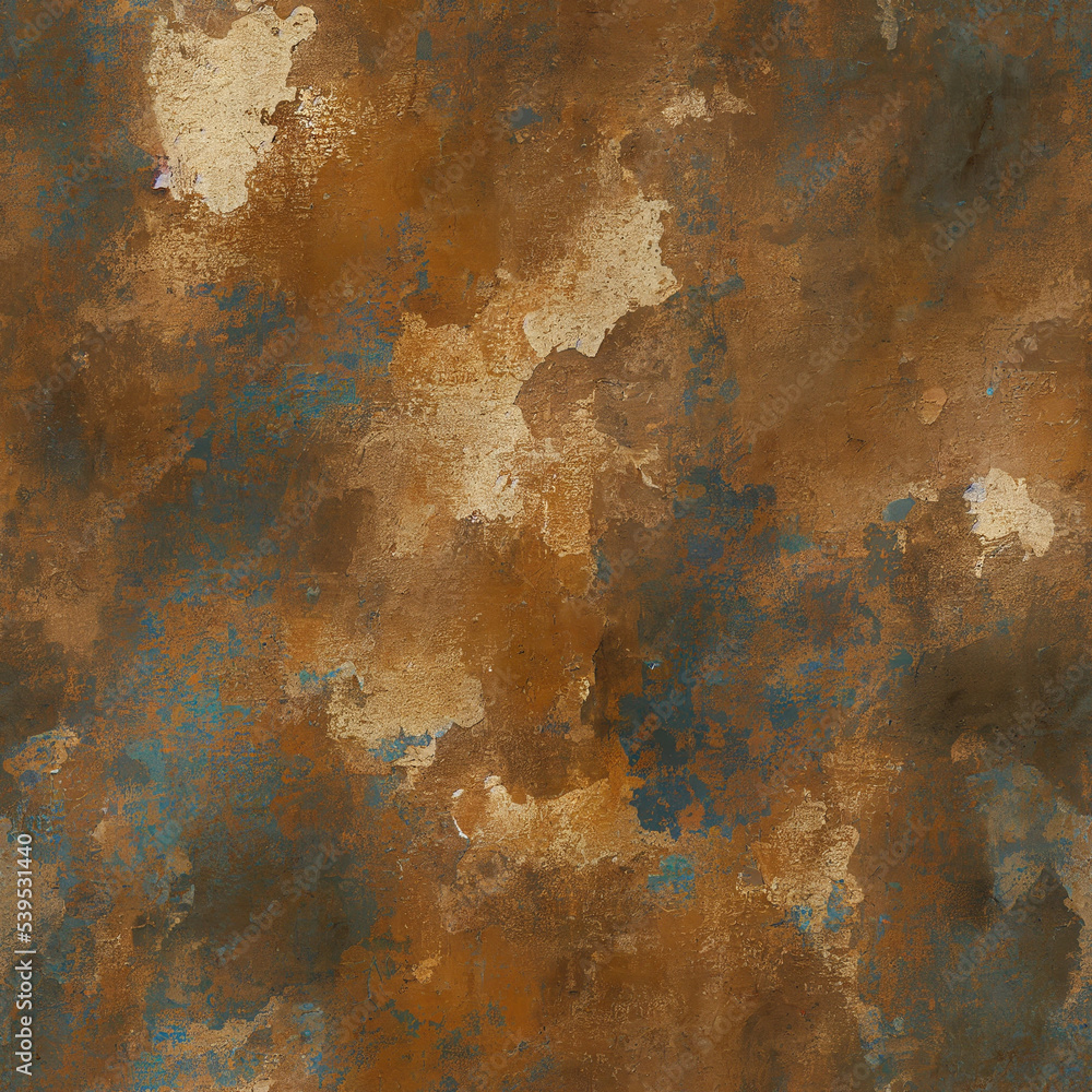 wall patina paint erosion repeatable texture tile Stock Illustration ...