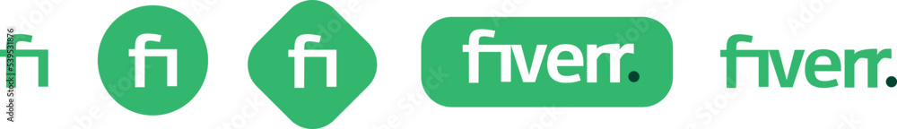 Fiverr New 2020 Logo. Arts And Design vector logo Isolated on white ...