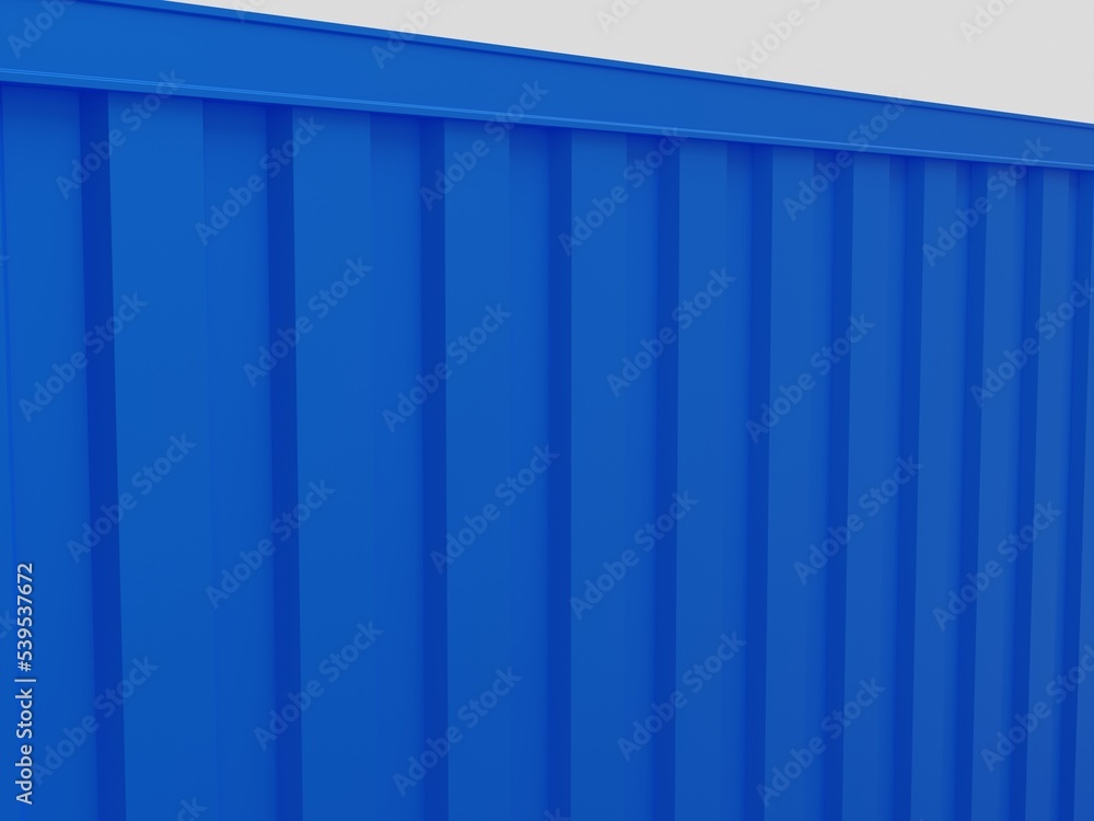 Wall construction of a metal container. Stiffening ribs and structural ...
