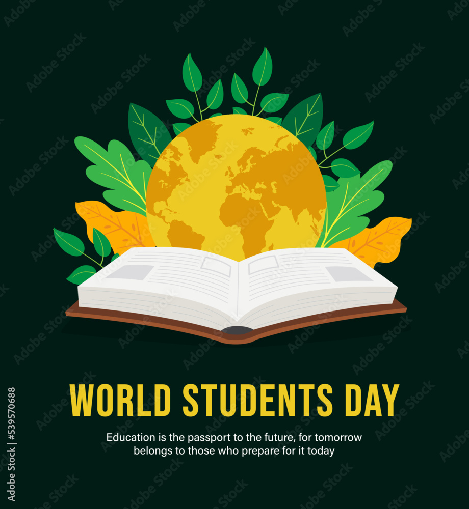 World Student’s day poster, banner, social media post, brochure ...