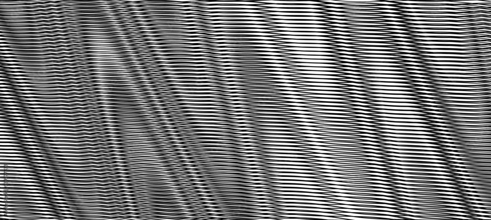 Monochrome vector zigzag abstract linear texture background with ...