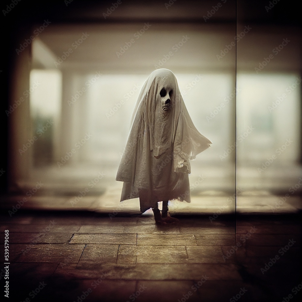 Image of spooky and scary Ghost Stock Illustration | Adobe Stock