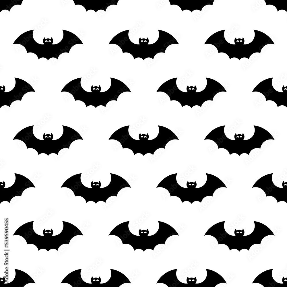 seamless bat pattern and background vector illustration Stock Vector ...