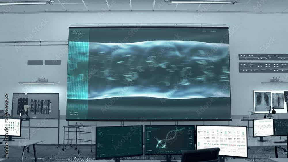 Research Program Interface Analyzing Blood Cells At Microbiology ...