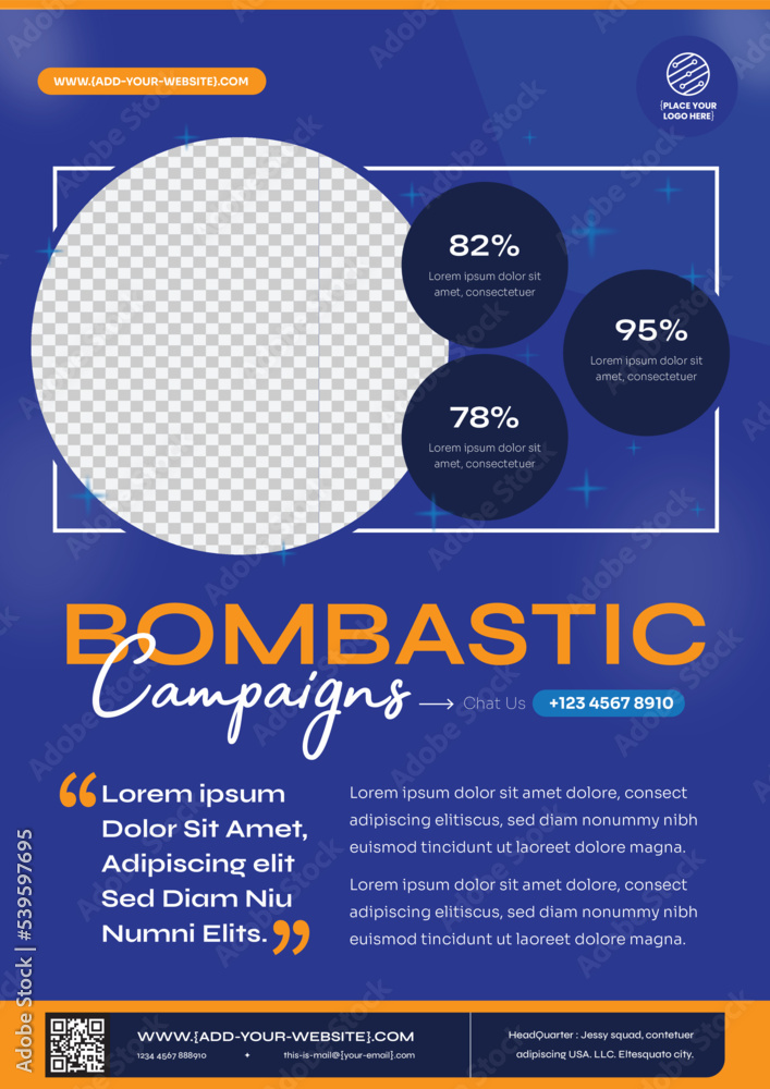 Bombastic Campaigns Style 2 - A4 Campaign Poster, Flyer, Brochures, or ...
