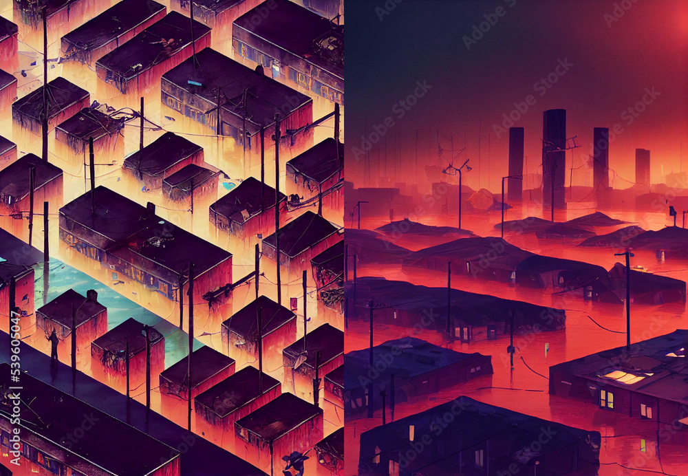 Neon lights futuristic city, cyberpunk neon tone, water, background ...