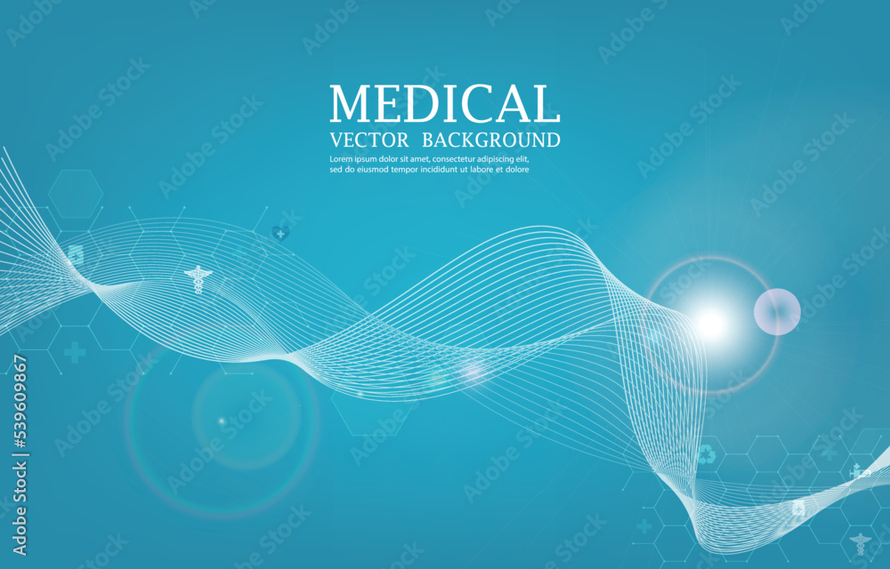 Abstract blue wallpaper modern blue medical background Stock Vector ...