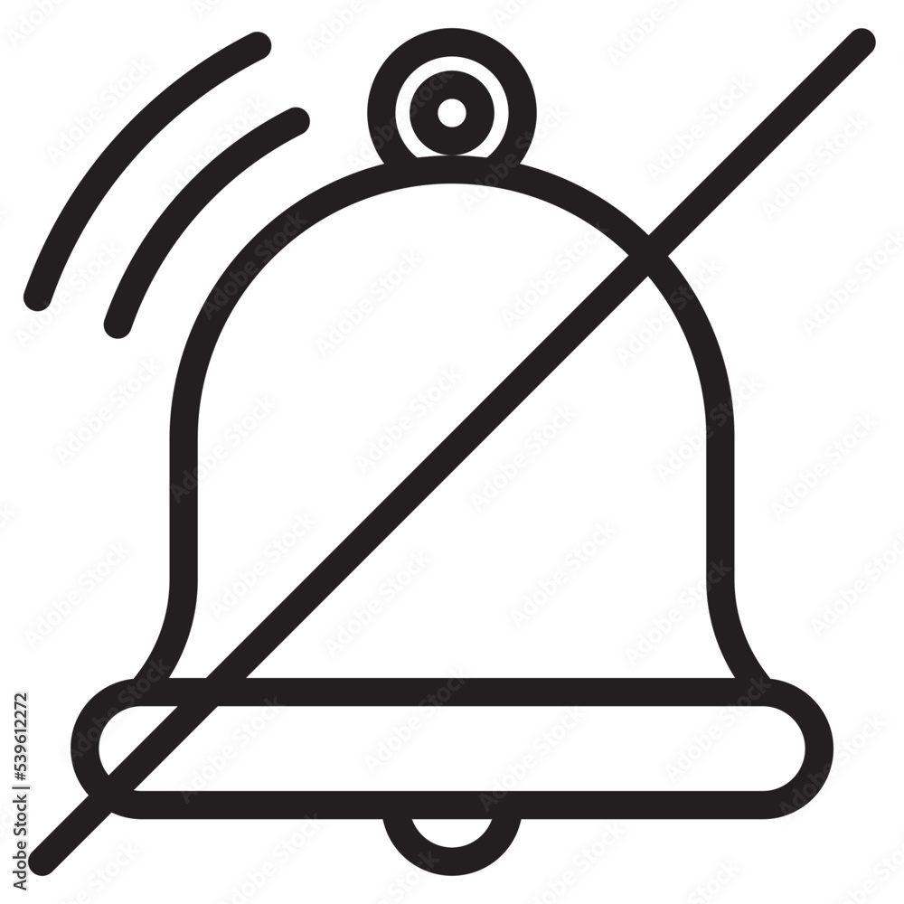 Silent outline style icon Stock Vector | Adobe Stock