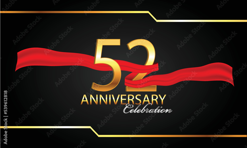 52 anniversary celebration. 52nd anniversary celebration. 52 year ...