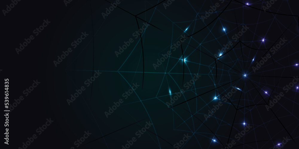 elegant lines spider web background banner with glitter light Stock ...