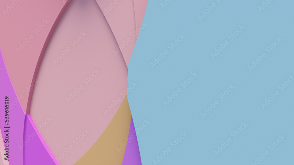 Pastel Colored Tech Background with a Geometric 3D Structure. Clean ...