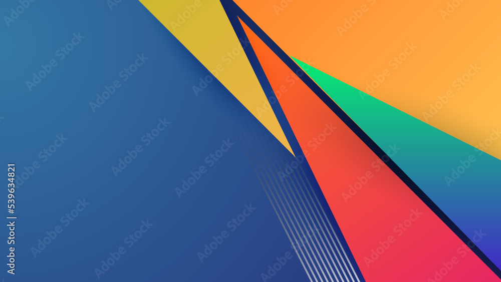 Abstract background with colorful geometric shapes. Trendy gradient ...