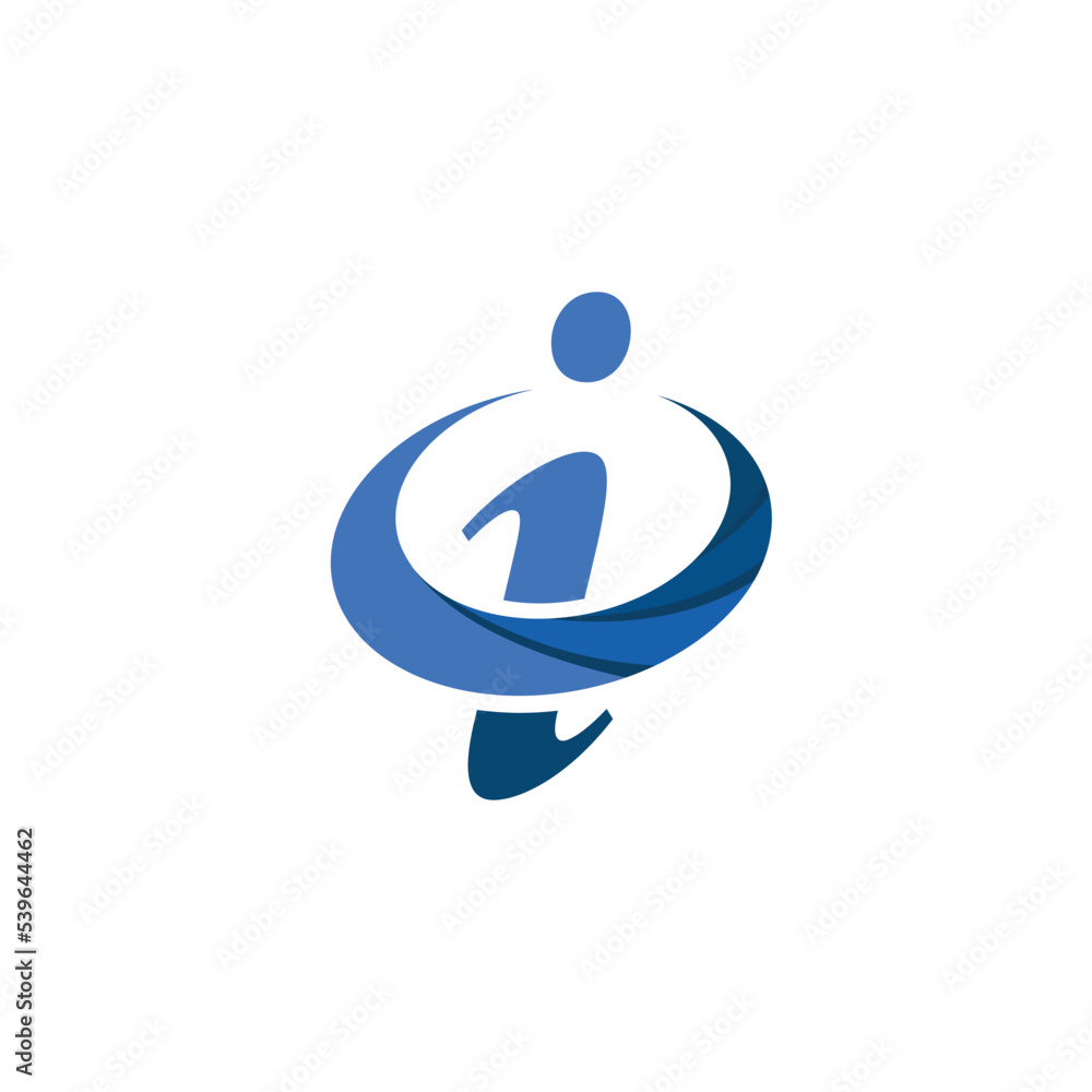 Letter i vector icon logo design template Stock Vector | Adobe Stock