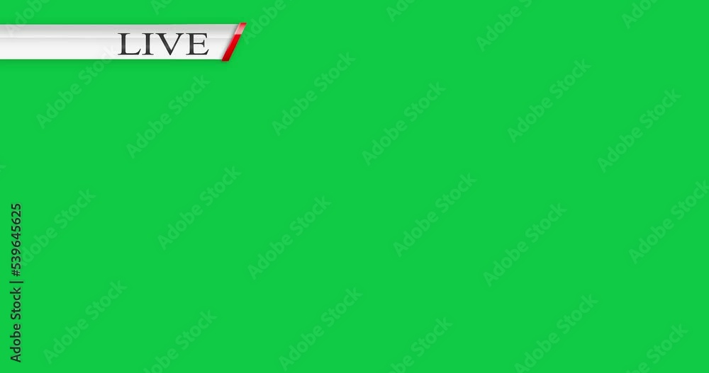 News overlay left. Lower thirds motion graphic elements with removal ...