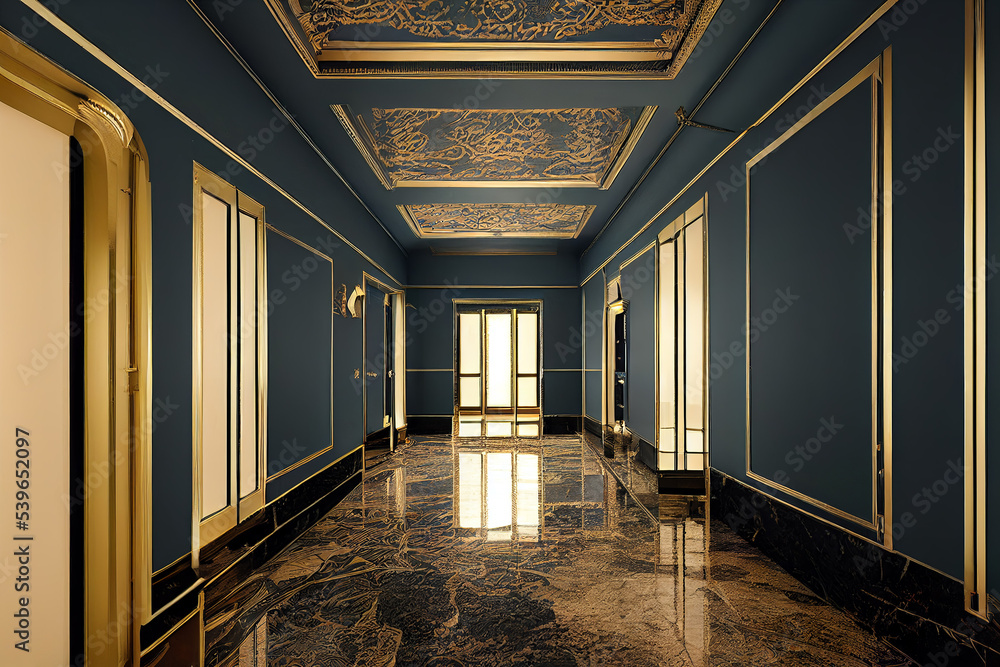 Luxury Hotel Corridor