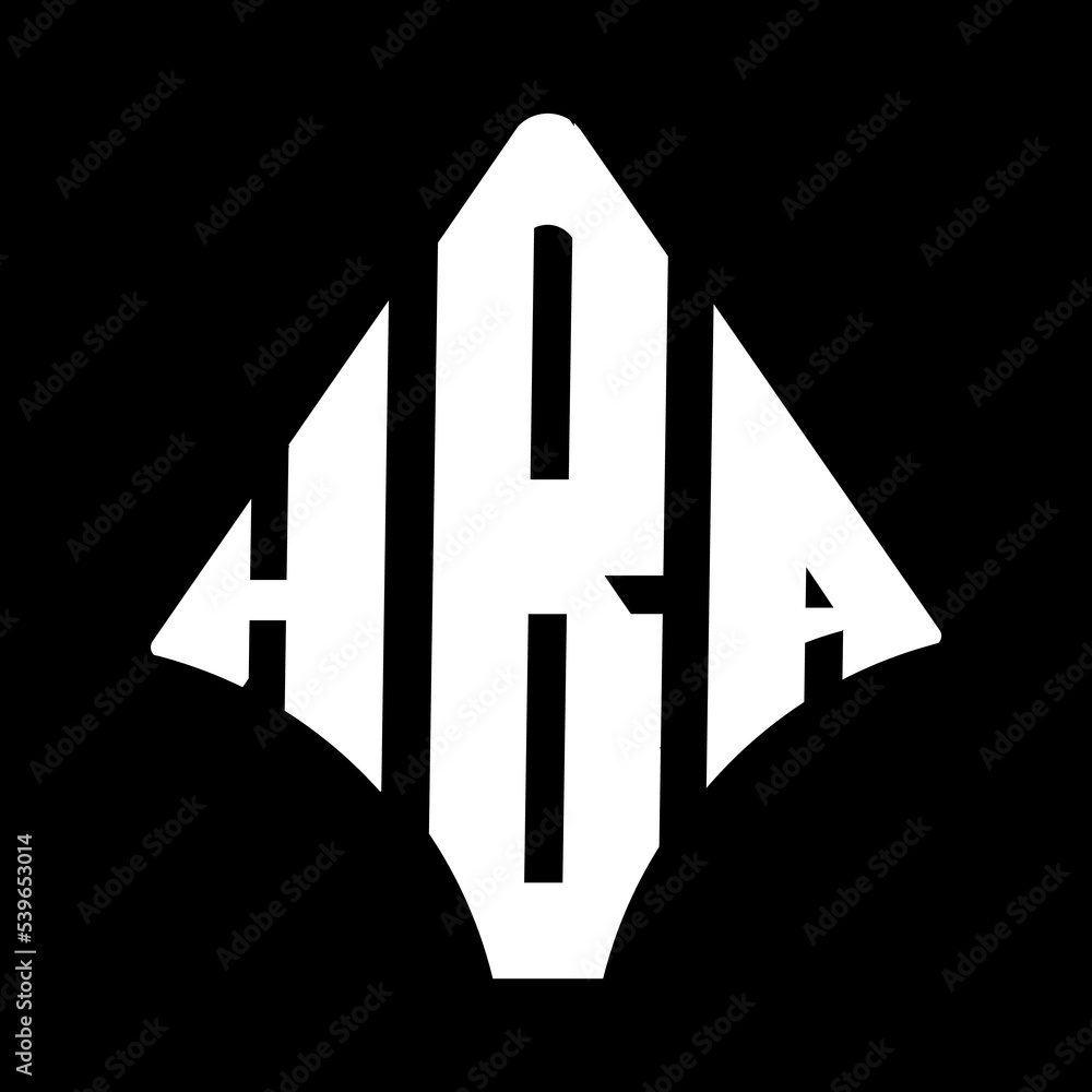 HBA logo. HBA logo letter logo design vector image. HBA letter logo ...