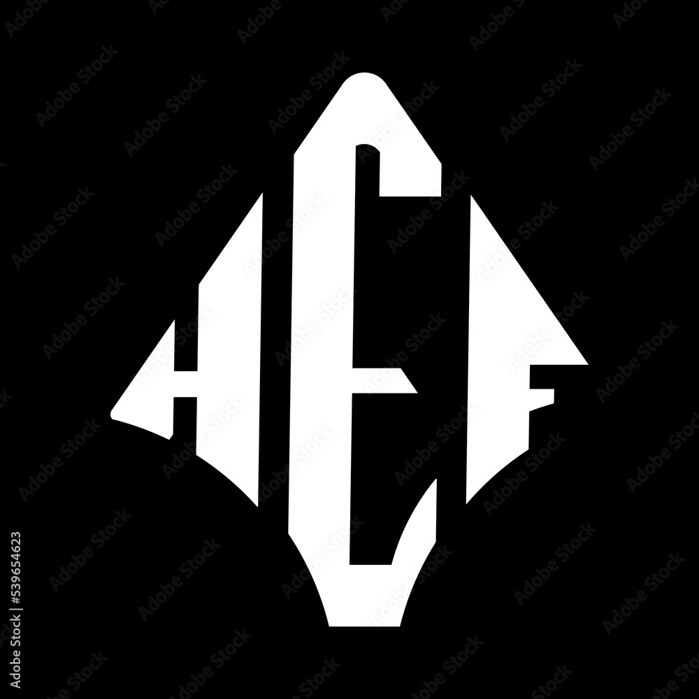 HEF logo. HEF logo letter logo design vector image. HEF letter logo ...