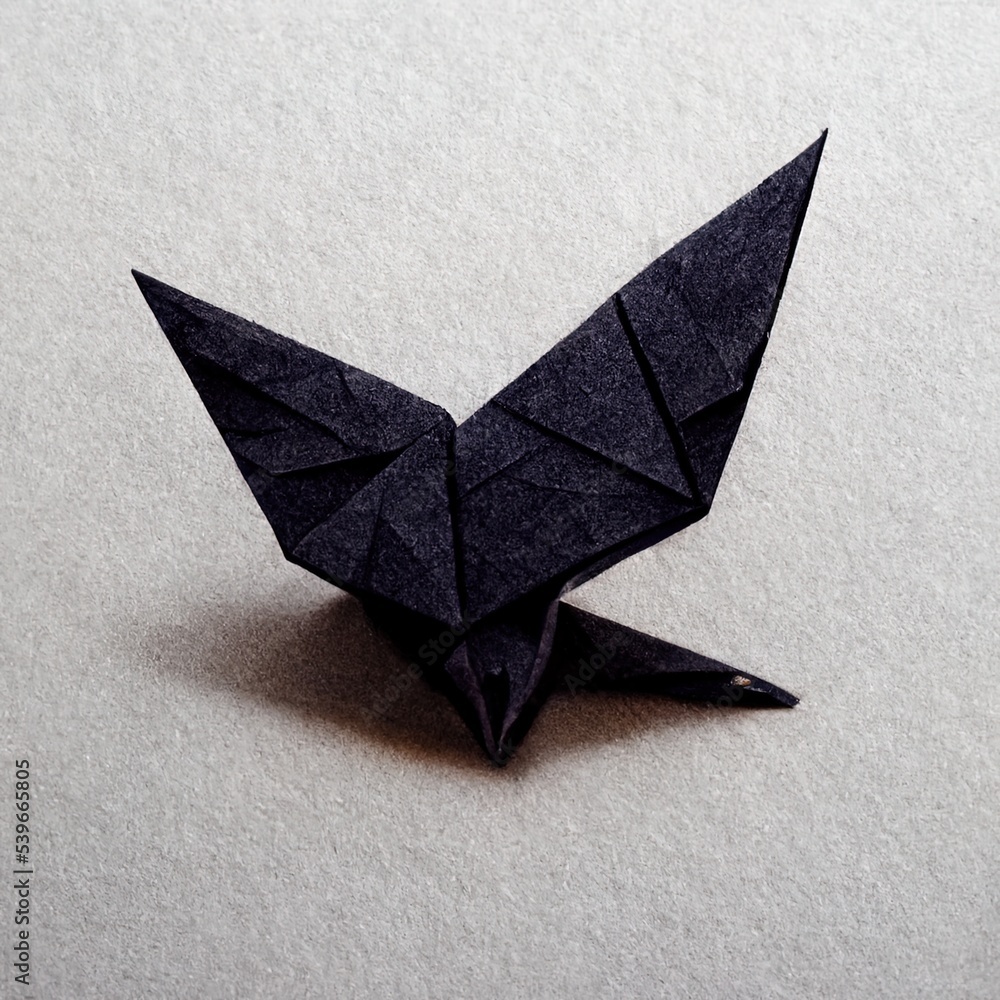 Origami Bird Colibri Minimalist Isometric Pixel Art Illustration Stock ...