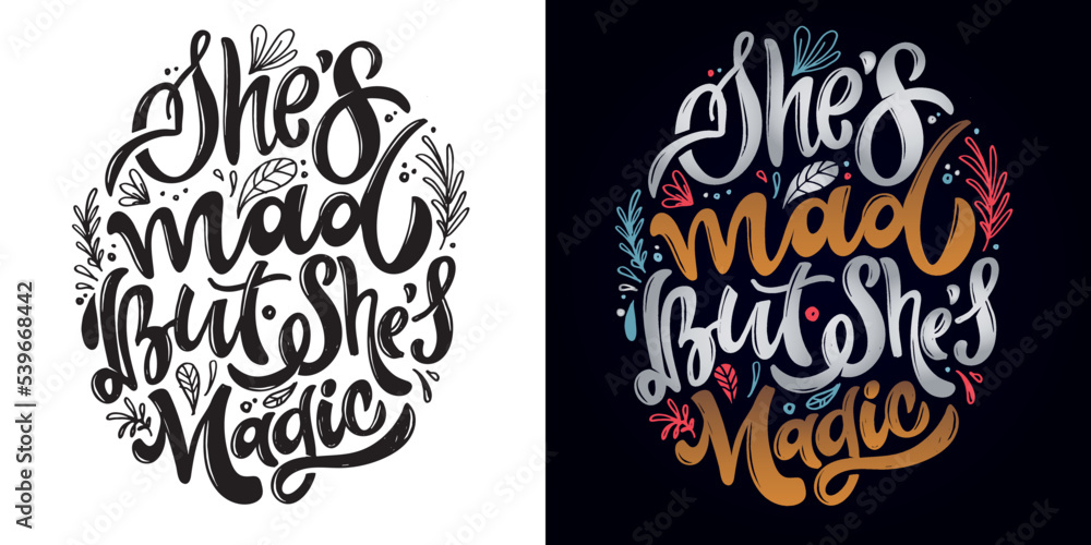 Hand drawn motivation lettering phrase in modern calligraphy style ...