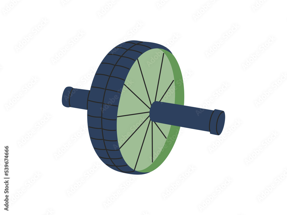 Manual roller wheel with handles for abdominal muscles. Home and gym ...