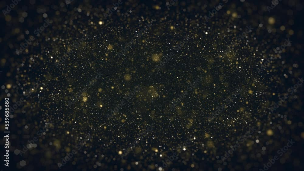 Particles Floating In Fluid Space Background/ 4k animation of an ...