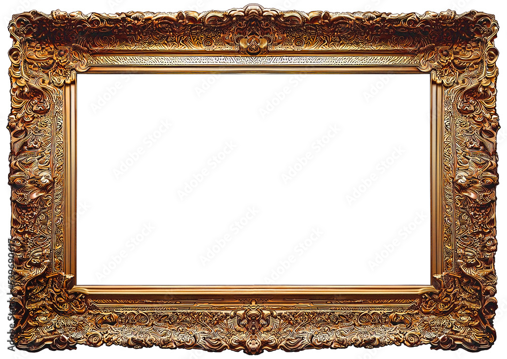 isolated transparent Baroque Frame Stock Illustration | Adobe Stock