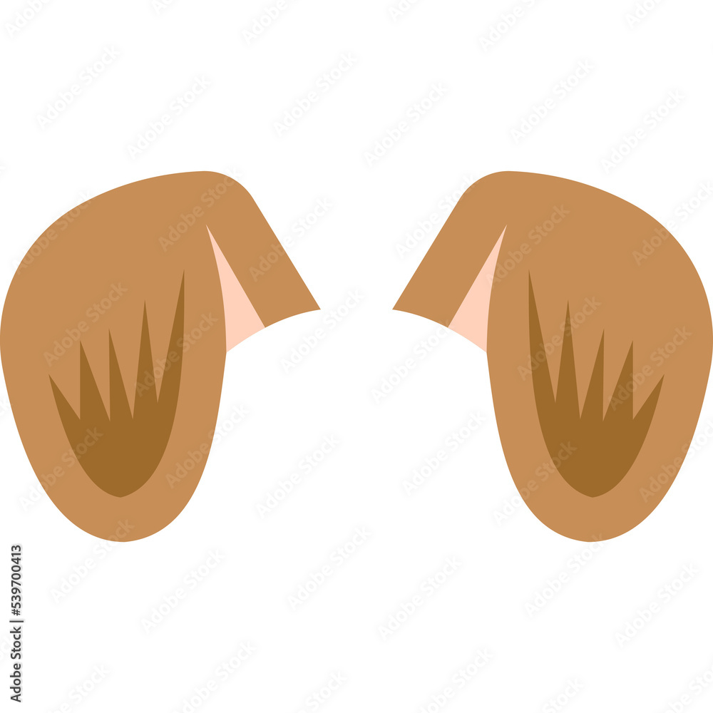 dog, ear face sign png Stock Illustration | Adobe Stock