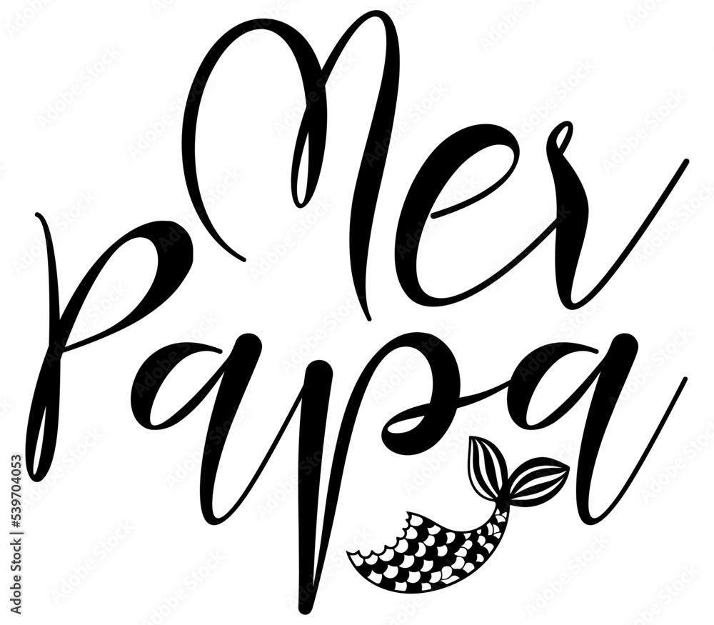 Mer Papa, Mermaid SVG Design, Mermaid Cut File, Mermaid SVG, Mermaid T ...