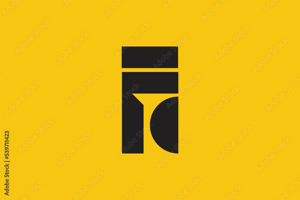 Minimal DF logo. Icon of a FD letter on a luxury background. Logo idea ...