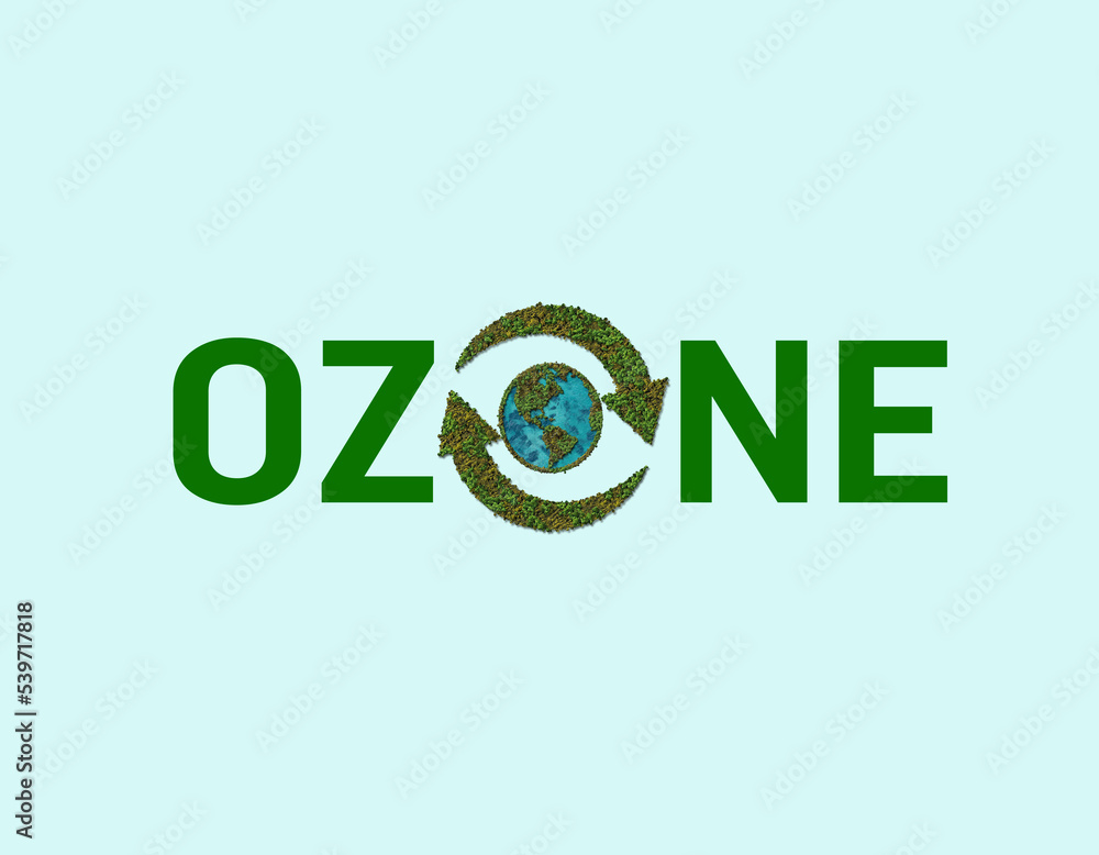 Ozone layer or ozone shield. Ozone Layer Preservation International Day ...
