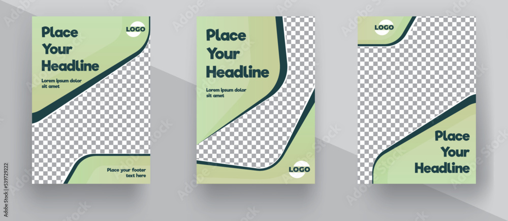 Simple A3 template design with typography for poster, flyer or cover ...