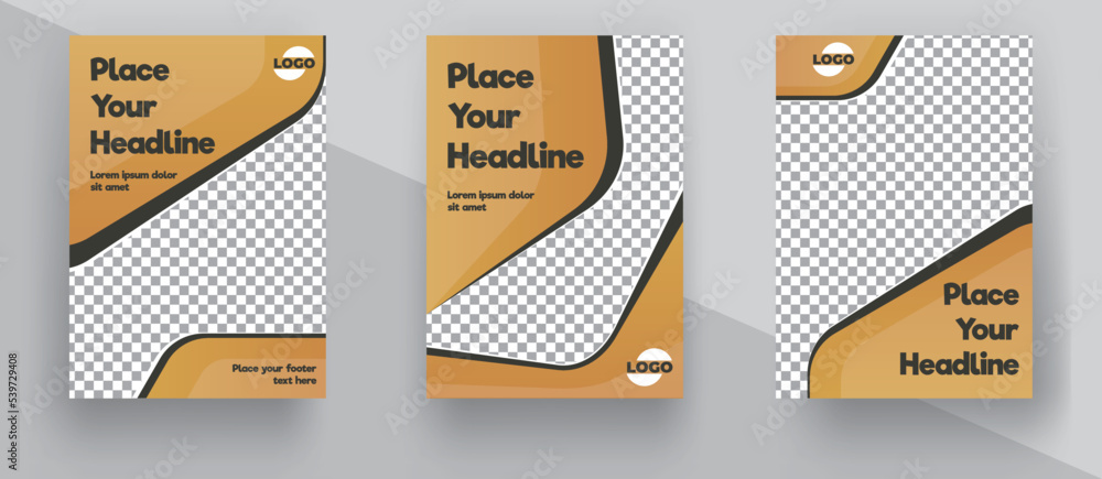 Simple A3 template design with typography for poster, flyer or cover ...