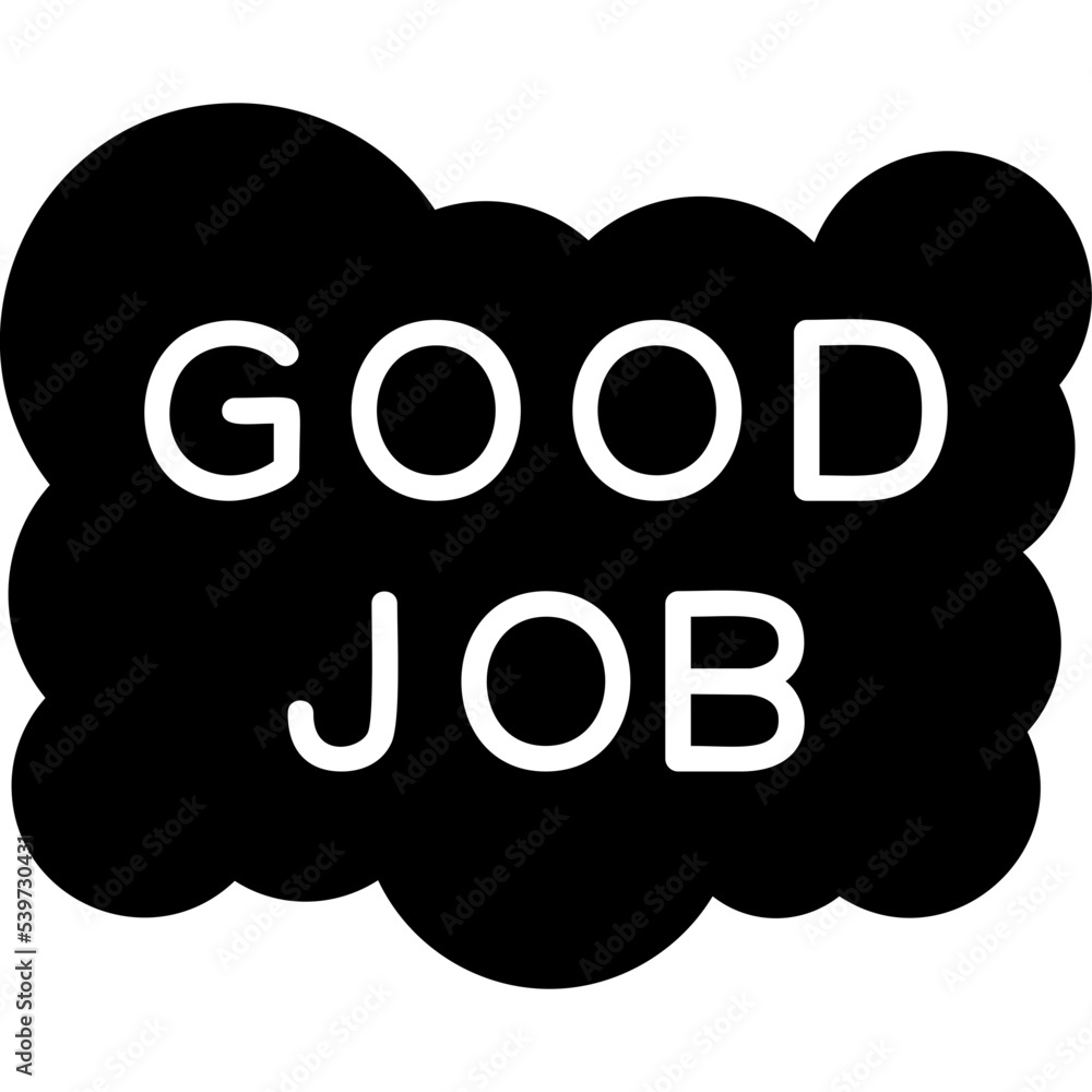 Good Job Icon Stock Vector | Adobe Stock